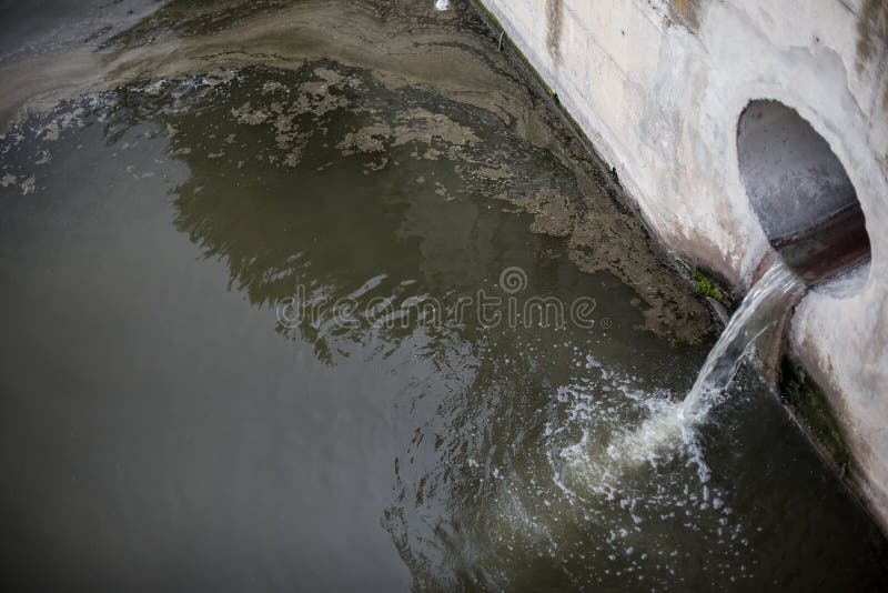 Polluted water stock image. Image of ecology, flowing - 46718217