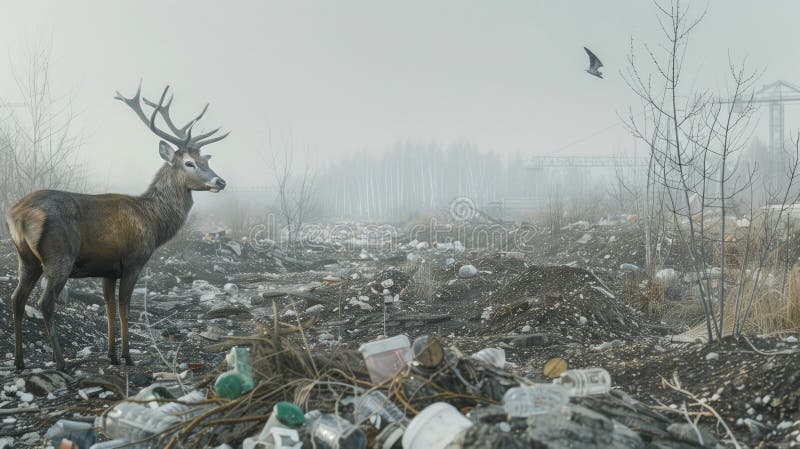 Polluted World. Garbage and Waste. Animals Suffer from Pollution ...