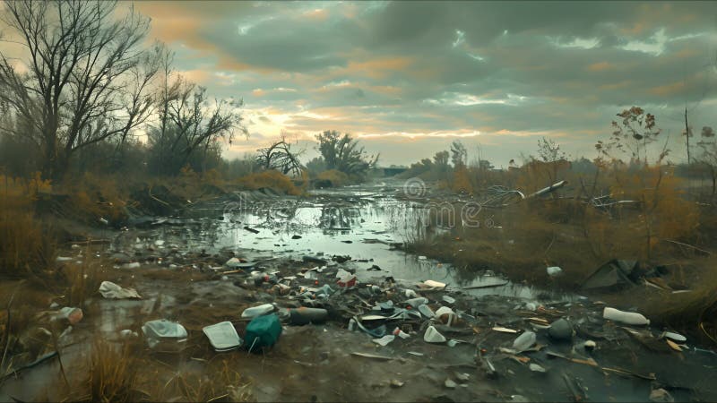 Polluted World. Garbage and Waste. Animals Suffer from Pollution ...