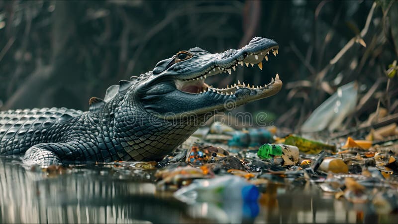 Polluted World. Garbage and Waste. Animals Suffer from Pollution ...