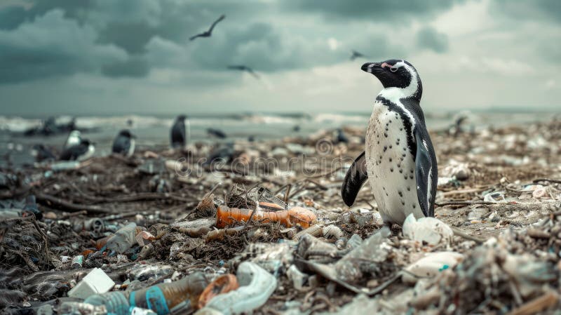 Polluted World. Garbage and Waste. Animals Suffer from Pollution ...