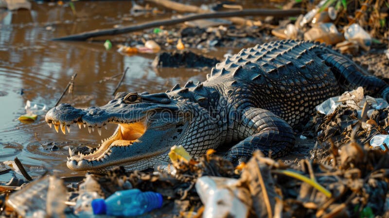 Polluted World. Garbage and Waste. Animals Suffer from Pollution ...