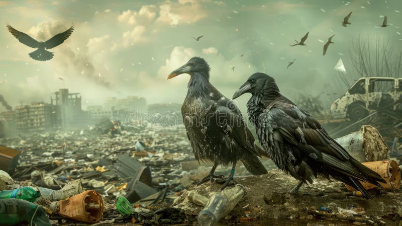 Polluted World. Garbage and Waste. Animals Suffer from Pollution ...