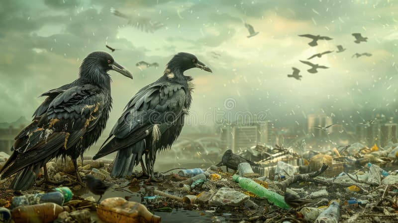 Polluted World. Garbage and Waste. Animals Suffer from Pollution ...
