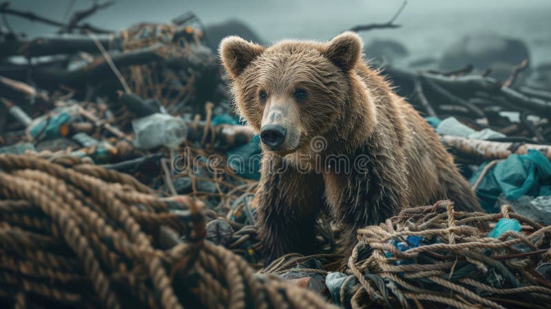 Polluted World. Garbage and Waste. Animals Suffer from Pollution ...