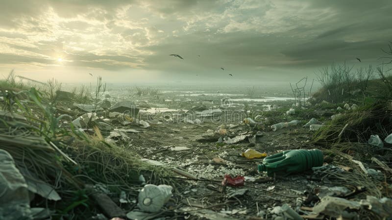 Polluted World. Garbage and Waste. Animals Suffer from Pollution ...