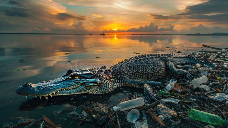 Polluted World. Garbage and Waste. Animals Suffer from Pollution ...