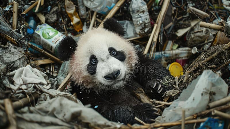 Polluted World. Garbage and Waste. Animals Suffer from Pollution ...