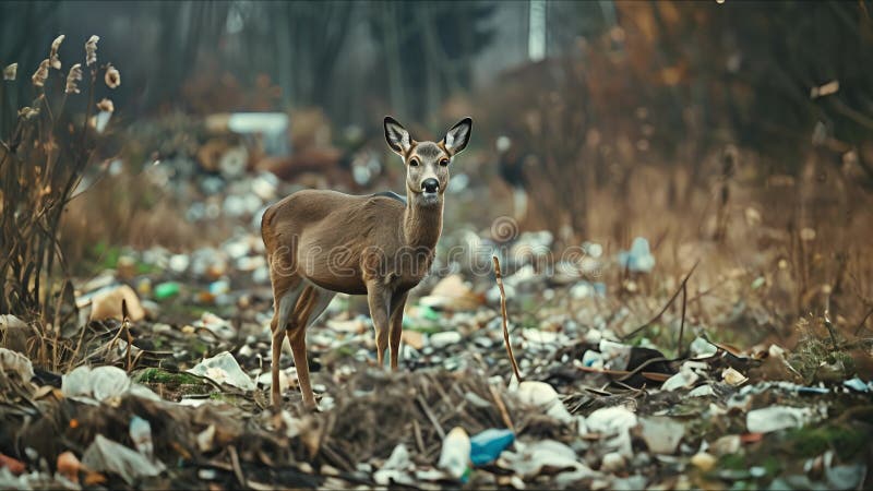 Polluted World. Garbage and Waste. Animals Suffer from Pollution ...