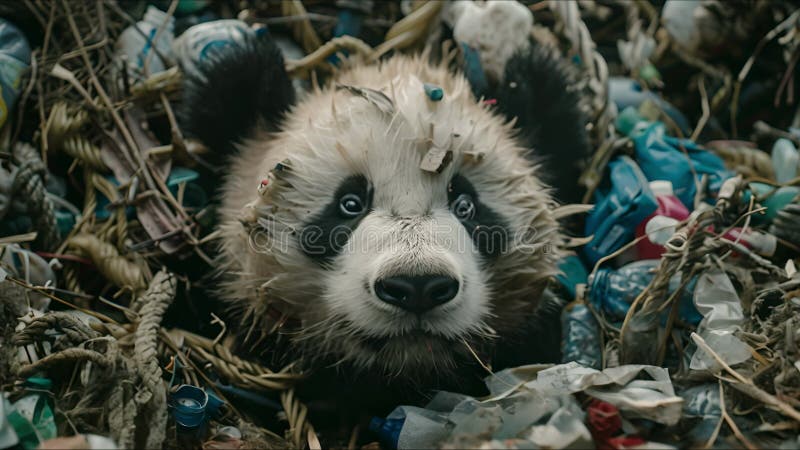 Polluted World. Garbage and Waste. Animals Suffer from Pollution ...