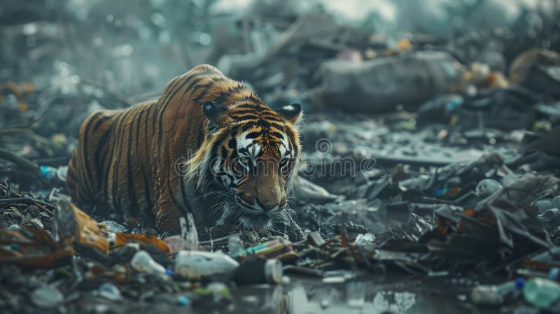 Polluted World. Garbage and Waste. Animals Suffer from Pollution ...