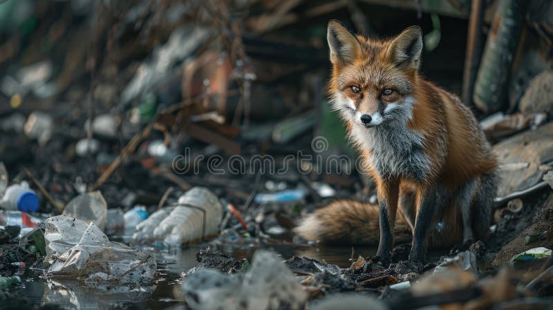 Polluted World. Garbage and Waste. Animals Suffer from Pollution ...