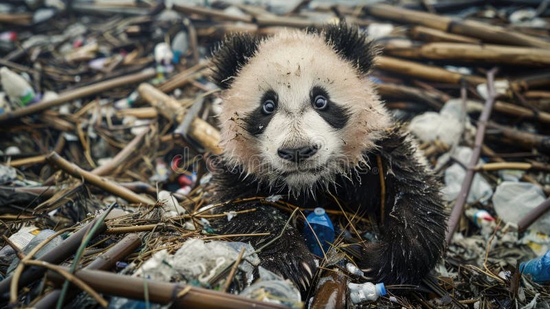 Polluted World. Garbage and Waste. Animals Suffer from Pollution ...