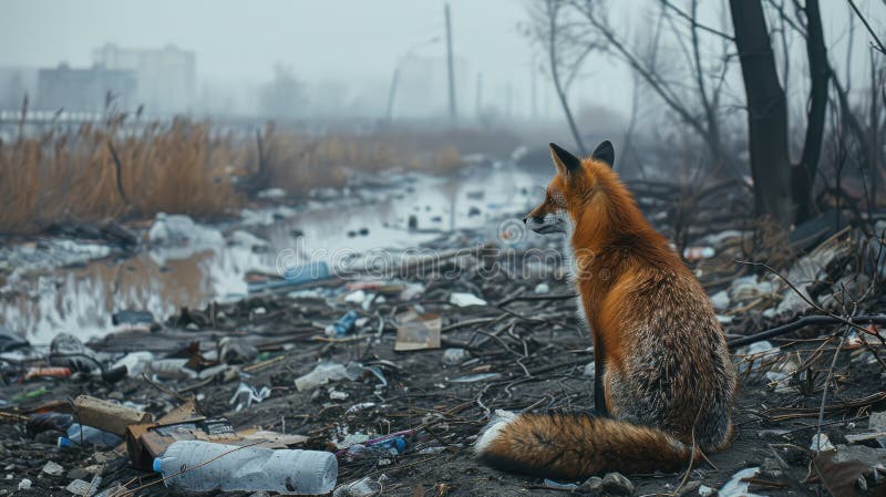 Polluted World. Garbage and Waste. Animals Suffer from Pollution ...
