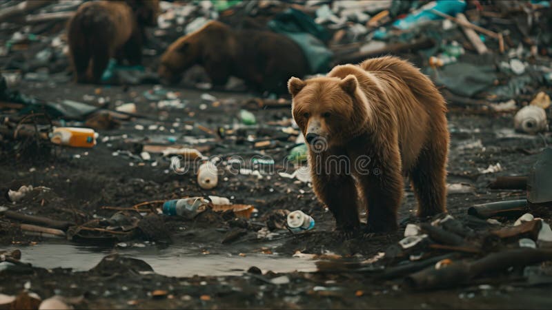 Polluted World. Garbage and Waste. Animals Suffer from Pollution ...
