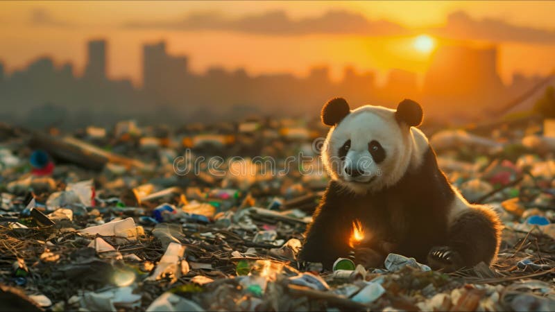 Polluted World. Garbage and Waste. Animals Suffer from Pollution ...