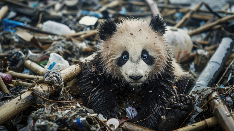 Polluted World. Garbage and Waste. Animals Suffer from Pollution ...