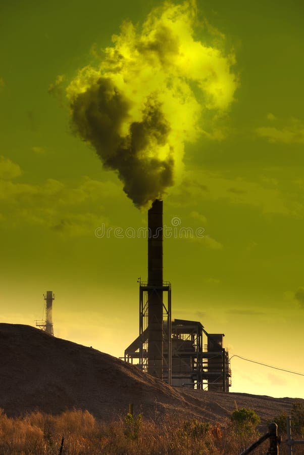 Polluting factory stock image. Image of steam, fumes - 13702831