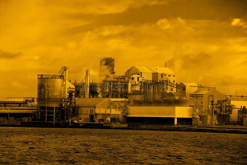 Polluting Factory stock image. Image of edge, acrid, contaminate - 6043639