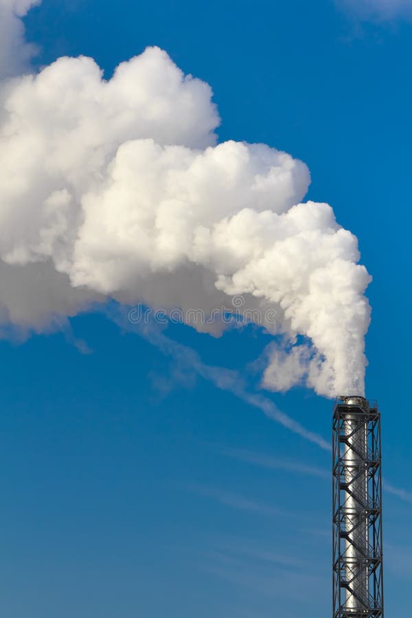 Polluting Smoke Coming Out of Chimney Stock Photo - Image of ...