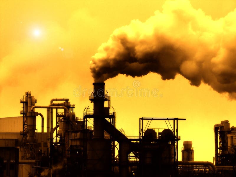 Refinery Pollution stock image. Image of architecture - 9465093