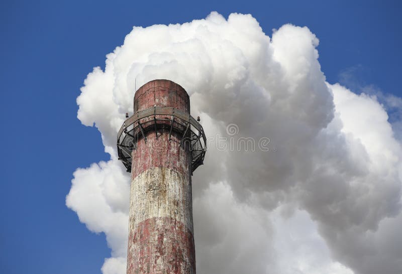 Pollution,Chimney Smoke stock photo. Image of smoke, warming - 29100106