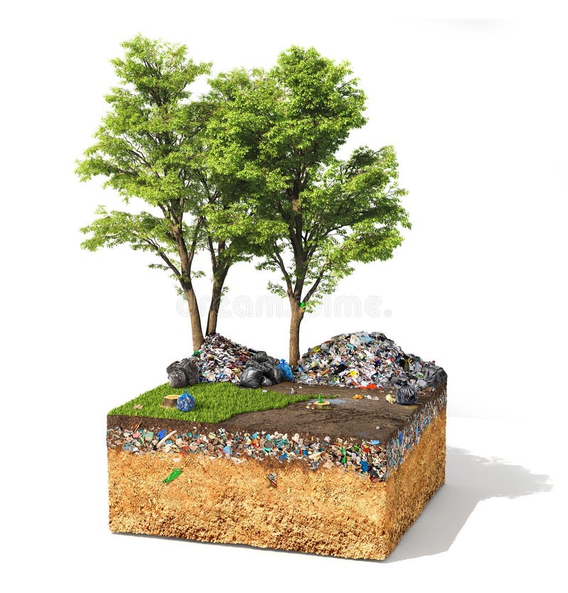 Pollution concept. stock illustration. Illustration of landfill - 70600133