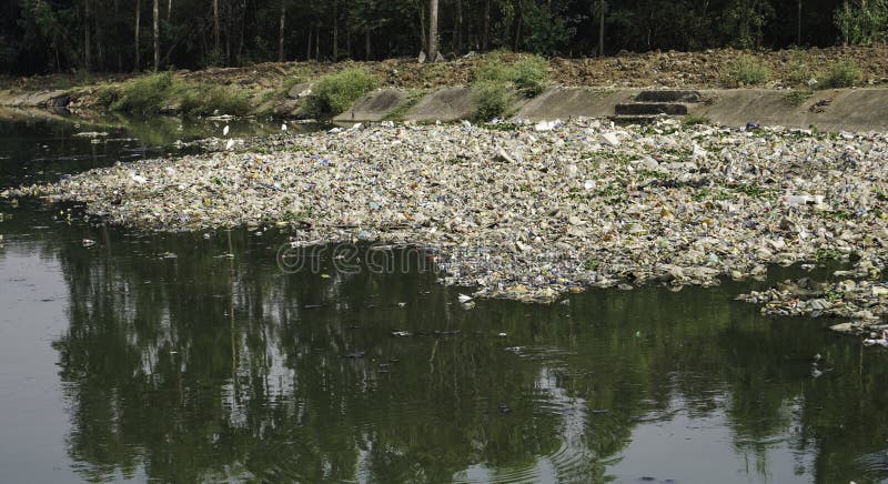 Pollution Control Day, Plastic and Garbage Polluted River, Waste ...