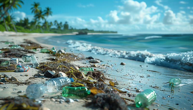 Pollution Crisis: Beach Devastation - Plastic Waste Blankets Shore ...