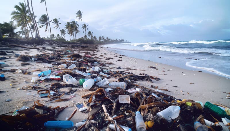 Pollution Crisis: Beach Devastation - Plastic Waste Blankets Shore ...