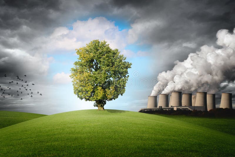 Pollution De L'environnement Illustration Stock - Illustration du ...