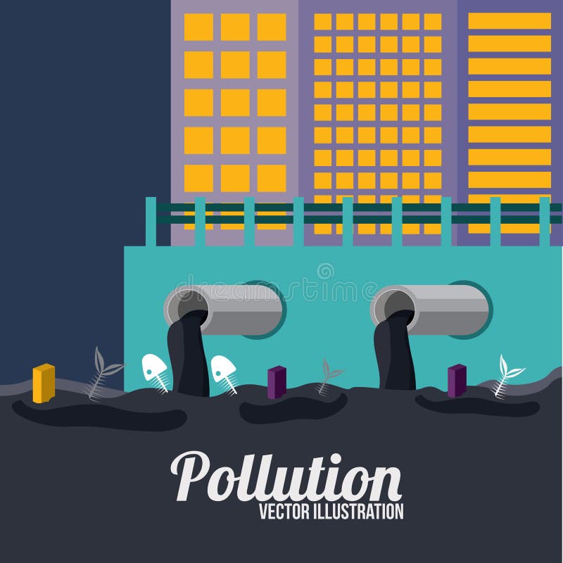 Pollution Design,vector Illustration. Stock Vector - Illustration of ...
