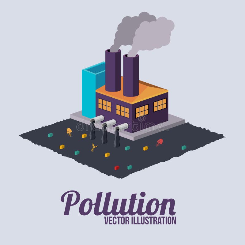 Pollution Design, Vector Illustration. Stock Vector - Illustration of ...