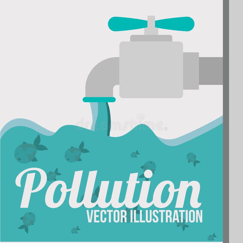 Pollution Design,vector Illustration. Stock Vector - Illustration of ...