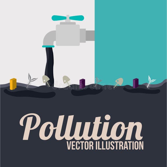 Pollution Design, Vector Illustration. Stock Vector - Illustration of ...