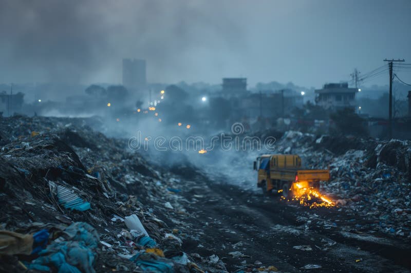 Pollution in Environment As a Risk for Health Stock Illustration ...