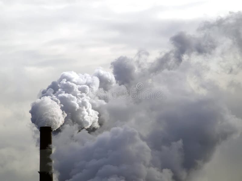 Pollution from factory stock photo. Image of greenhouse - 21638662