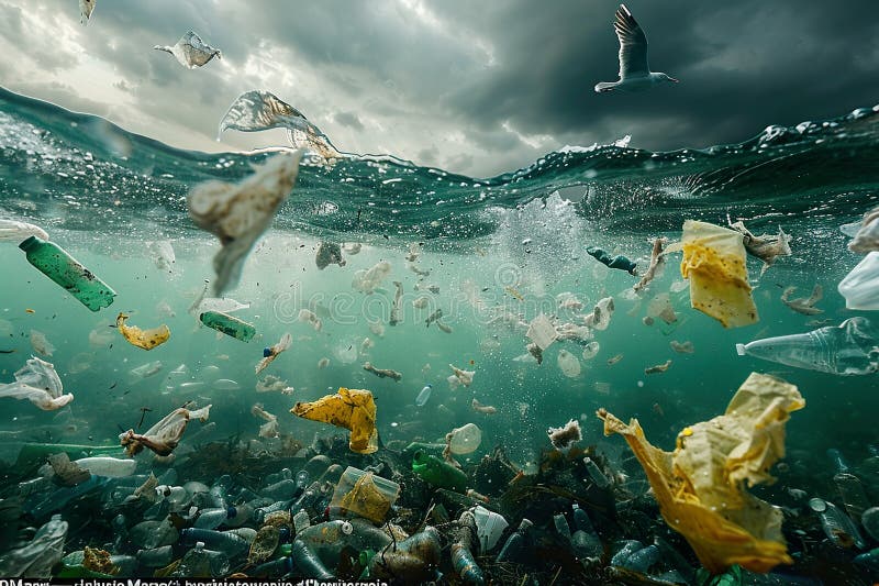 Pollution-filled seabed stock image. Image of environmentalist - 351727109