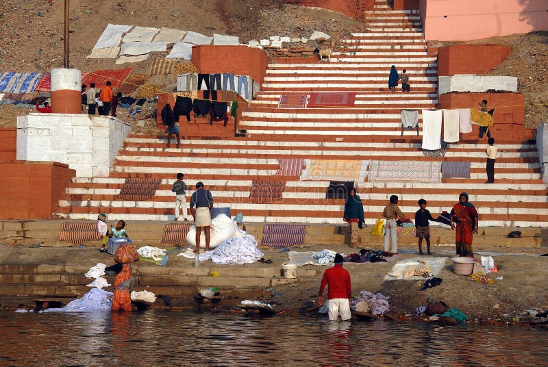 Pollution at the Ganges River Editorial Photo - Image of riverside ...