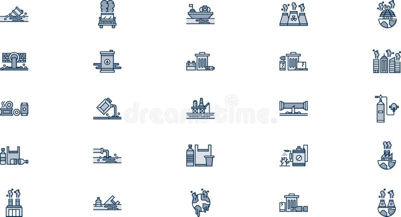 Pollution Icons High-Quality Vector Icons Collection with Editable ...
