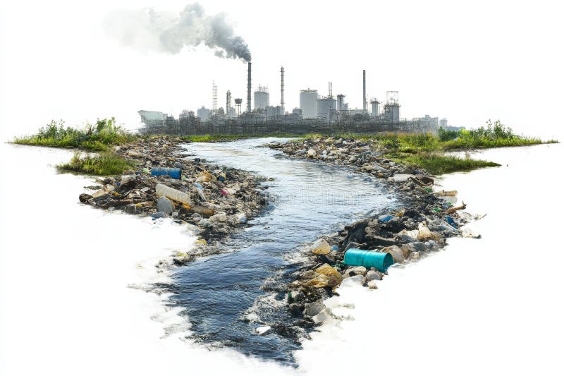 Pollution and Industrial Waste Affecting River Ecosystem and Landscape ...