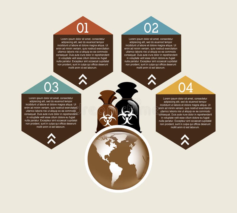 Pollution Infographics Design Stock Vector - Illustration of graph ...