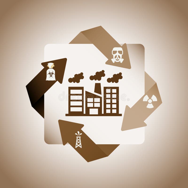 Pollution Infographics Design Stock Vector - Illustration of graph ...