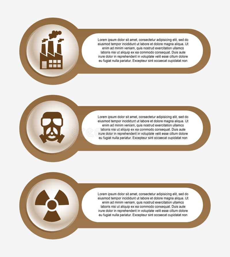 Pollution Infographics Design Stock Vector - Illustration of graph ...