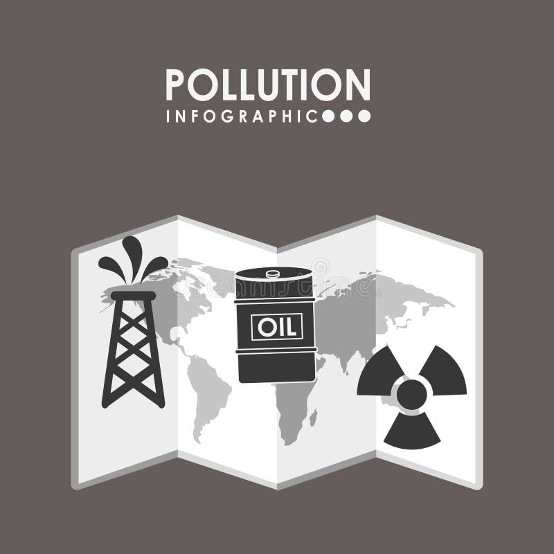 Pollution Infographics Design Stock Vector - Illustration of graph ...