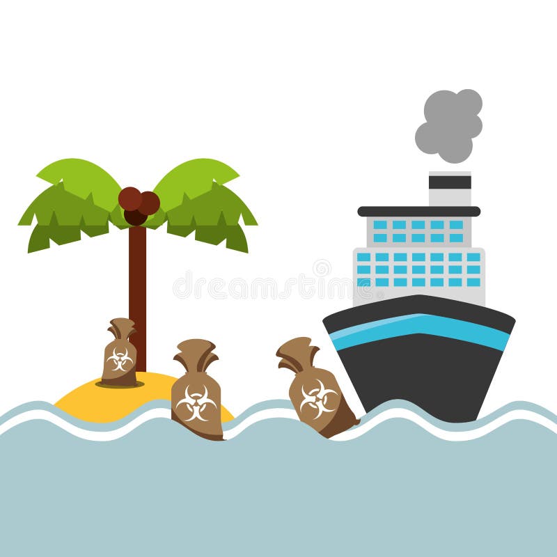 Pollution Infographics Design Stock Vector - Illustration of graph ...