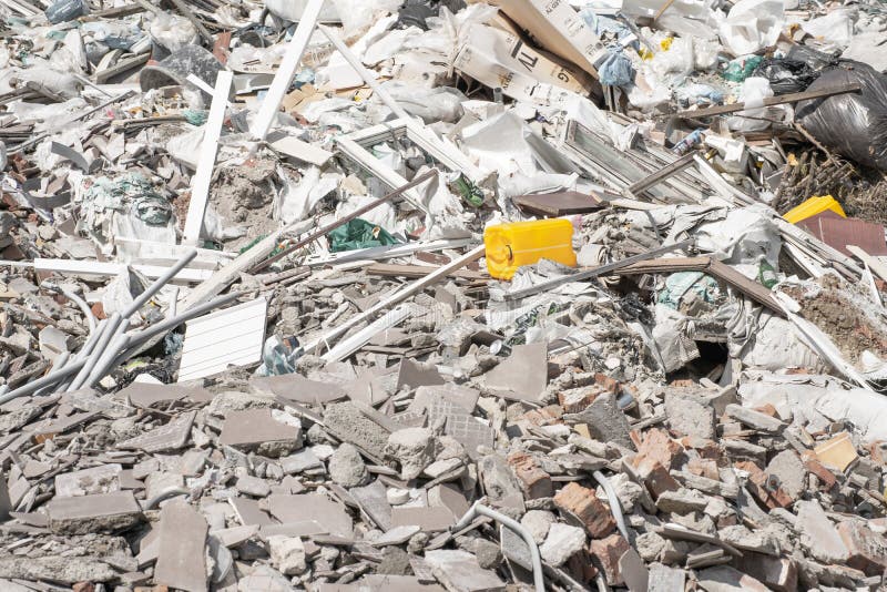 Pollution of Nature. Various Trash Stock Image - Image of wild, plastic ...