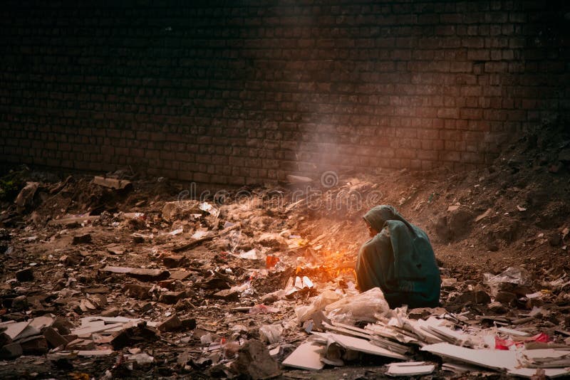 Pollution and poverty stock photo. Image of indian, hungry - 27679652