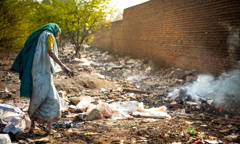 Pollution and poverty stock photo. Image of indian, hungry - 27679652