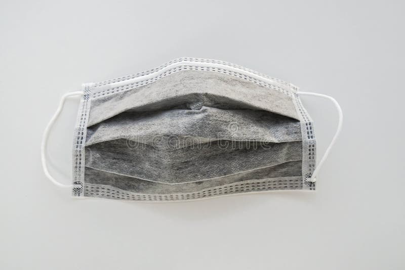 Pollution Prevention Carbon Mask for Human Use Stock Image - Image of ...